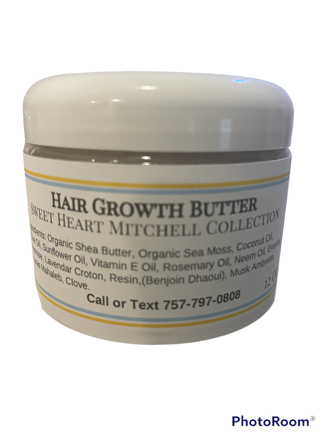 Organic Hair Growth Butter 12 oz - Sweet Heart Mitchell Collection
